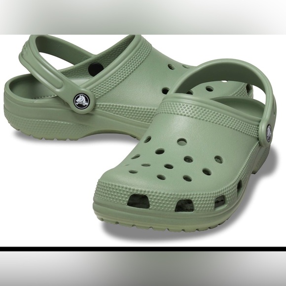 CROCS | Shoes | Crocs Moss Green Ventilated Clogs | Poshmark